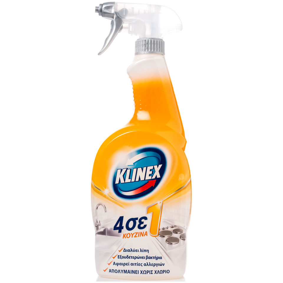 Υγρό Καθαρισμού Klinex Spray 4σε1 Κουζίνα 750ml – C.P.F.S eShop